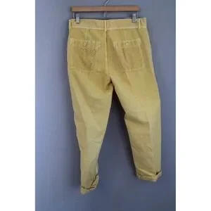Sundance | Pants & Jumpsuits | Sundance Cargo Pants Yellow Lace Linen ...